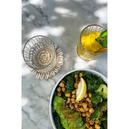 Sottobicchiere in erba marina naturale 12x12 cm Seagrass | Maisons du Monde