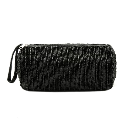 Astuccio per matite nero 20x10 cm Beaded | Maisons du Monde