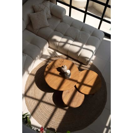 Tappeto in erba marina naturale 200x200 cm Seagrass | Maisons du Monde