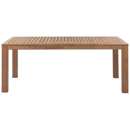 Mesa de jardín 6 personas de madera de eucalipto marrón Monsano ...