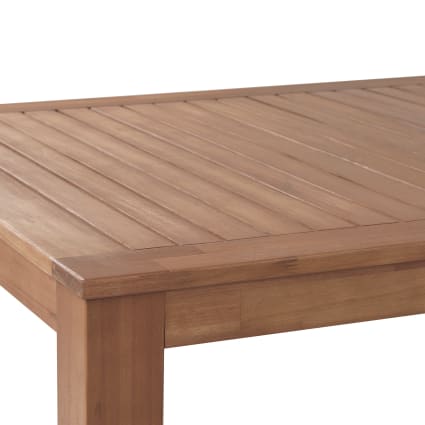 Mesa de jardín 6 personas de madera de eucalipto marrón Monsano ...