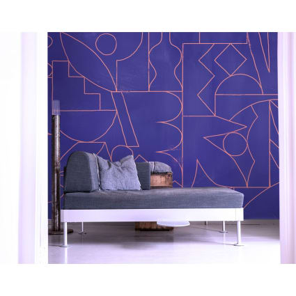 Carta da parati panoramica Fragments, Blu 170 x 250cm | Maisons du Monde