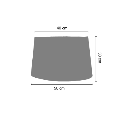 Abat-jour pour lampe tela Alt.19cm blanco Cylindrique 35 | Maisons du Monde