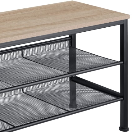 Scarpiera stile industriale 75,5 x 30,5 x 45,5 legno chiaro | Maisons ...