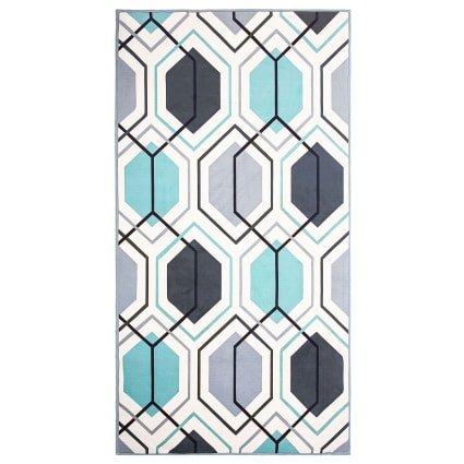 Kurzflor Teppich aus Stoff 150 x 80 cm, bunt Giresun | Maisons du Monde