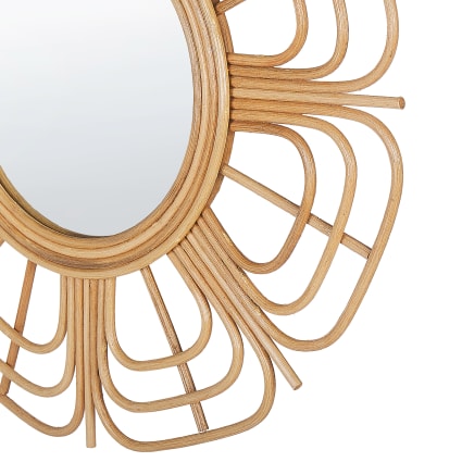 Espejo de ratán marrón 60x60 Pasaku | Maisons du Monde