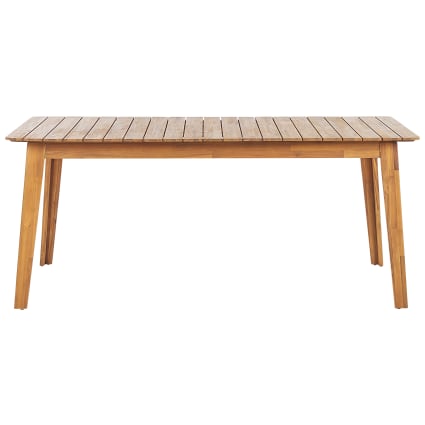 Conjunto de comedor 6 personas de madera de acacia marrón Fornelli ...