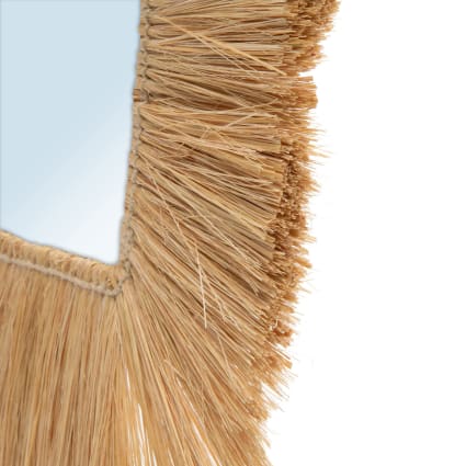 Specchio in erba naturale 48x48x7 cm Goa | Maisons du Monde