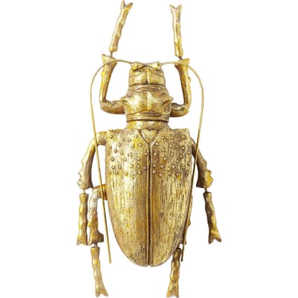 Wanddeko Käfer aus Polyresin, gold, H27cm Beetle | Maisons du Monde