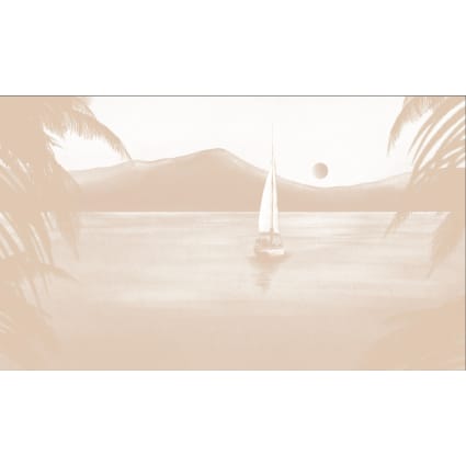 Papel pintado panorámico Prendre le large 2, Beige 255 x 250 Studio ...