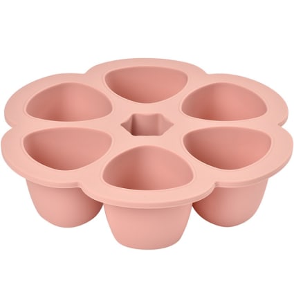 Moule de congélation multi portions silicone rose clair (6 x 90 ml ...
