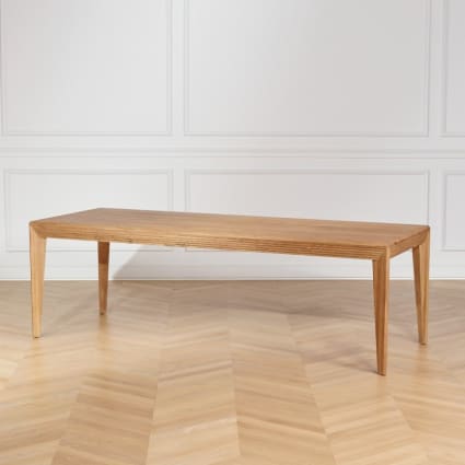Table rectangulaire en chêne, 10 couverts teinte claire Taylor ...