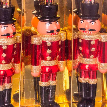 lot de 3 décorations de noël soldats rouges casse-noisette - 13cm ...