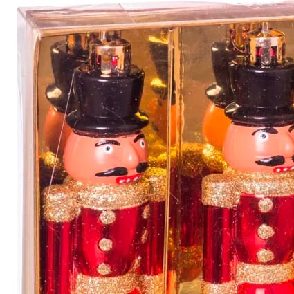 lot de 3 décorations de noël soldats rouges casse-noisette - 13cm ...