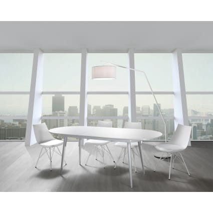 Lampadaire en métal blanc H210 x P220 x L40 Norman | Maisons du Monde