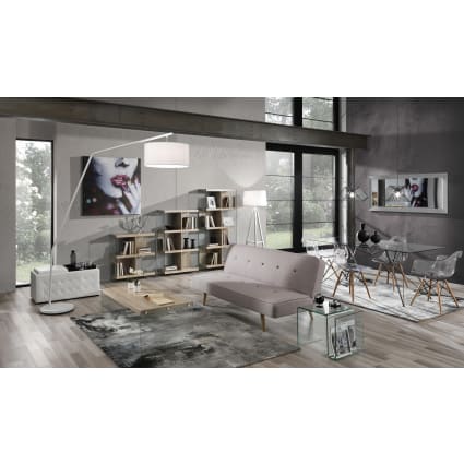 Lampadaire en métal blanc H210 x P220 x L40 Norman | Maisons du Monde