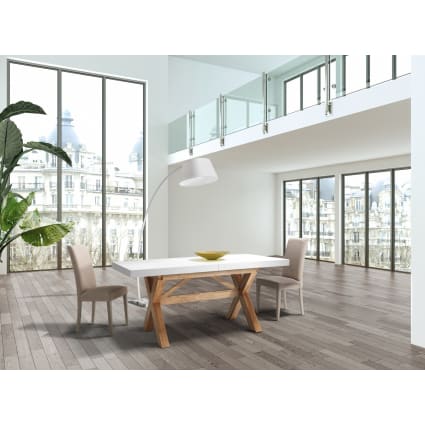 Lampadaire en métal blanc H205 x L160 x P50 Moines | Maisons du Monde