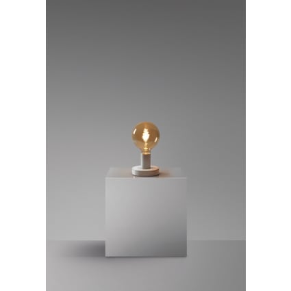 Lampada da tavolo color bianca croissant G125 4,9W 400Lm E27 2200K ...