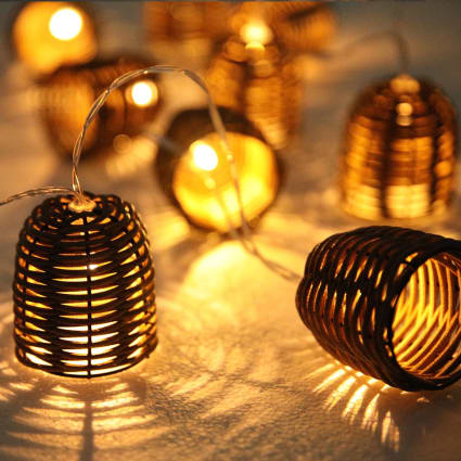 Solar-Lichterkette Braun 3.8M Formentera | Maisons du Monde