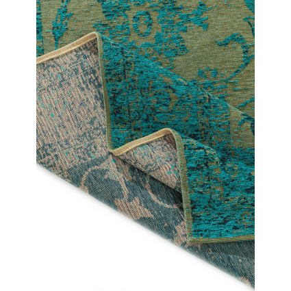 Tappeto a tessitura piatta turchese 240x340 Frencie | Maisons du Monde