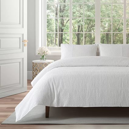 Funda nórdica Geométrico 100% Algodón Blanco Cama 135/150 cm (240 x 22 TANA | Maisons du Monde