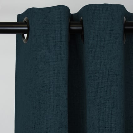 Cortina opaca total 100% ollaos azul MC56 130x260 Mars | Maisons du Monde