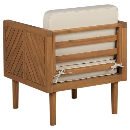 Conjunto de jardín de madera marrón 6 personas Baratti | Maisons du Monde