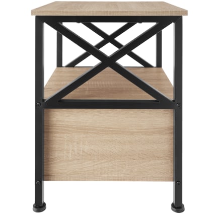 Comodino stile industriale 40 x 415 x 555 cm legno chiaro Falkirk ...