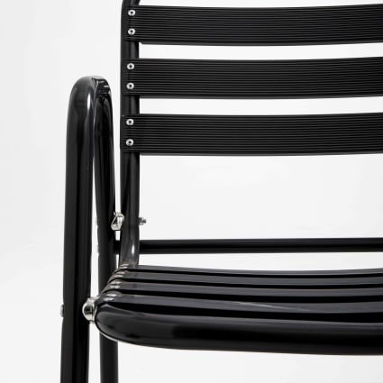 Set di tavolo da terrazza e 4 sedie in alluminio e legno Times square ...