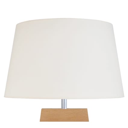 Lampada da tavolo legno ;Alt.54cm natural ;Paralume: écru Vili ...