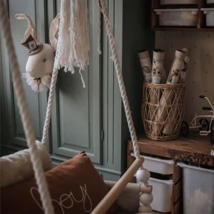 Déco murale chambre enfant en lin 65x25 cm Maison sevira | Maisons du Monde