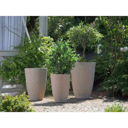 Set di 2 vasi per piante 43 cm Beige Camia | Maisons du Monde