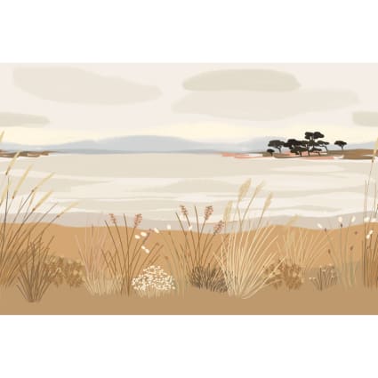 Panorama-Vliestapete Strandansicht, Beige 300 x 250cm Zoé jiquel ...