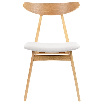 Lot de 2 chaises de salle à manger en boismarron49x78cm Lynn | Maisons ...