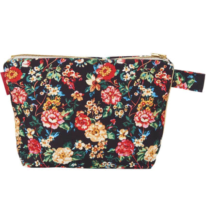 Pochette, toile outdoor résistante, 19x28 cm, motif fleuri Agape ...