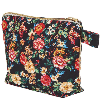 Pochette, toile outdoor résistante, 19x28 cm, motif fleuri Agape ...
