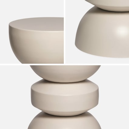 Table d'appoint en métal créme D32 Assa | Maisons du Monde