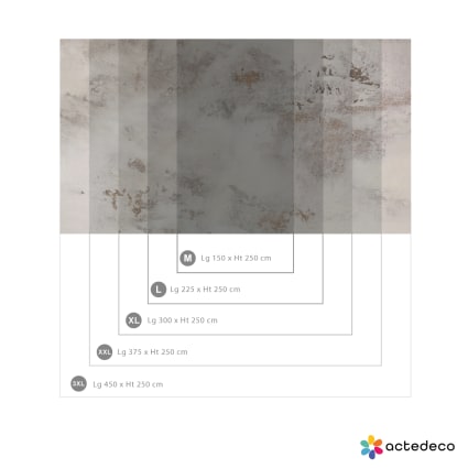 Papel pintado panorámico Efecto material trashwall natural, Alice asset ...