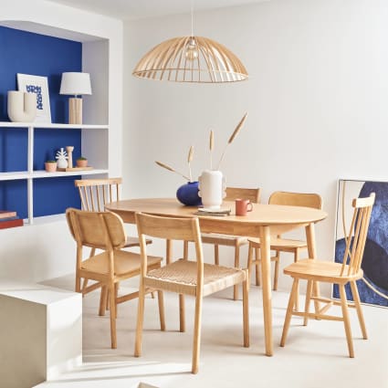 Ausziehbarer Esstisch Lisa Natur Oval Lisa | Maisons du Monde