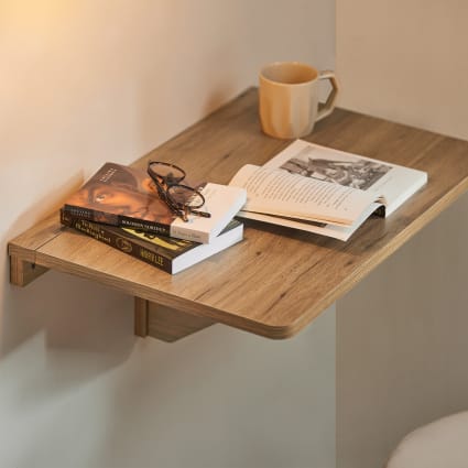 Tavolo a muro pieghevole marrone in mdf | Maisons du Monde
