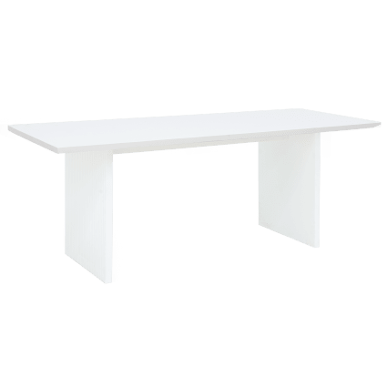 Table de salle à manger en bois blanc 180x75cm Bali | Maisons du Monde