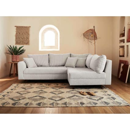 Rune - canapé d'angle droit - 4 places - en velours côtelé Rune ...