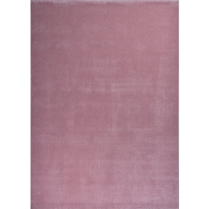 Einfarbiger Teppich mit kurzem Flor - rosa - 120x160 cm MEMPHIS ...