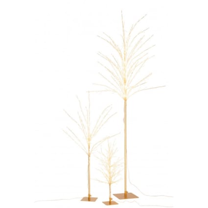 Arbre dénudé en métal doré 51x51x99 cm | Maisons du Monde