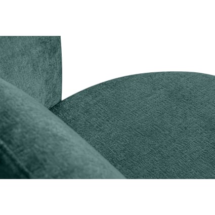 Drehsessel Set inkl. Sitzhocker, Chenille-Stoff, blau Raggi | Maisons ...