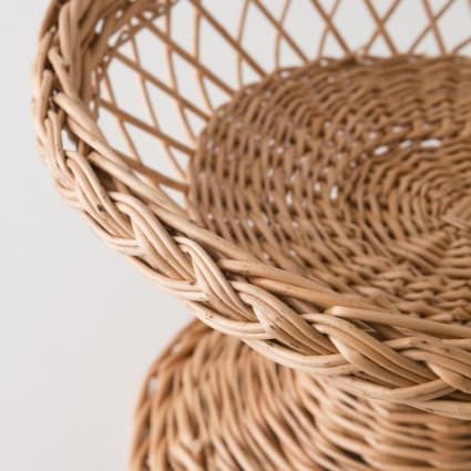 Coupe à fruits en osier 1 plateau Osier | Maisons du Monde