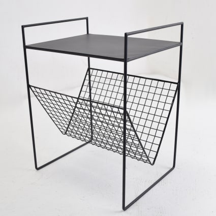 Beistelltisch aus Metall, 47x36x29 cm, Schwarz | Maisons du Monde