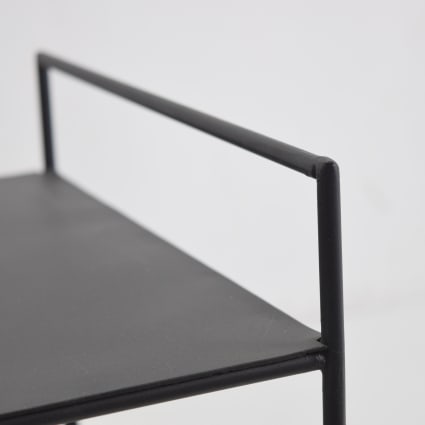 Beistelltisch aus Metall, 47x36x29 cm, Schwarz | Maisons du Monde