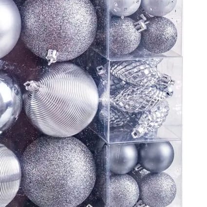 lot de 50 boules de noël argent | Maisons du Monde