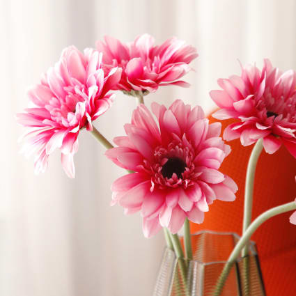 Stelo di gerbera artificiale rosa H59 | Maisons du Monde